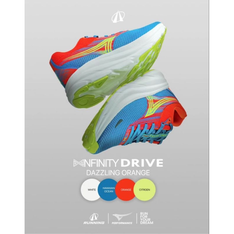 Jual Sepatu Lari Running Ardiles Nfinity Drive Original Max Cushion ...