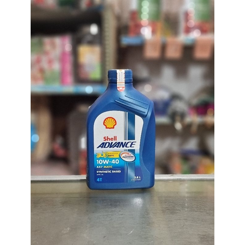 Jual OLI SHELL ADVANCE AX7 MATIC 10W-40 0,8L 100% ORIGINAL SCAN BARCODE ...