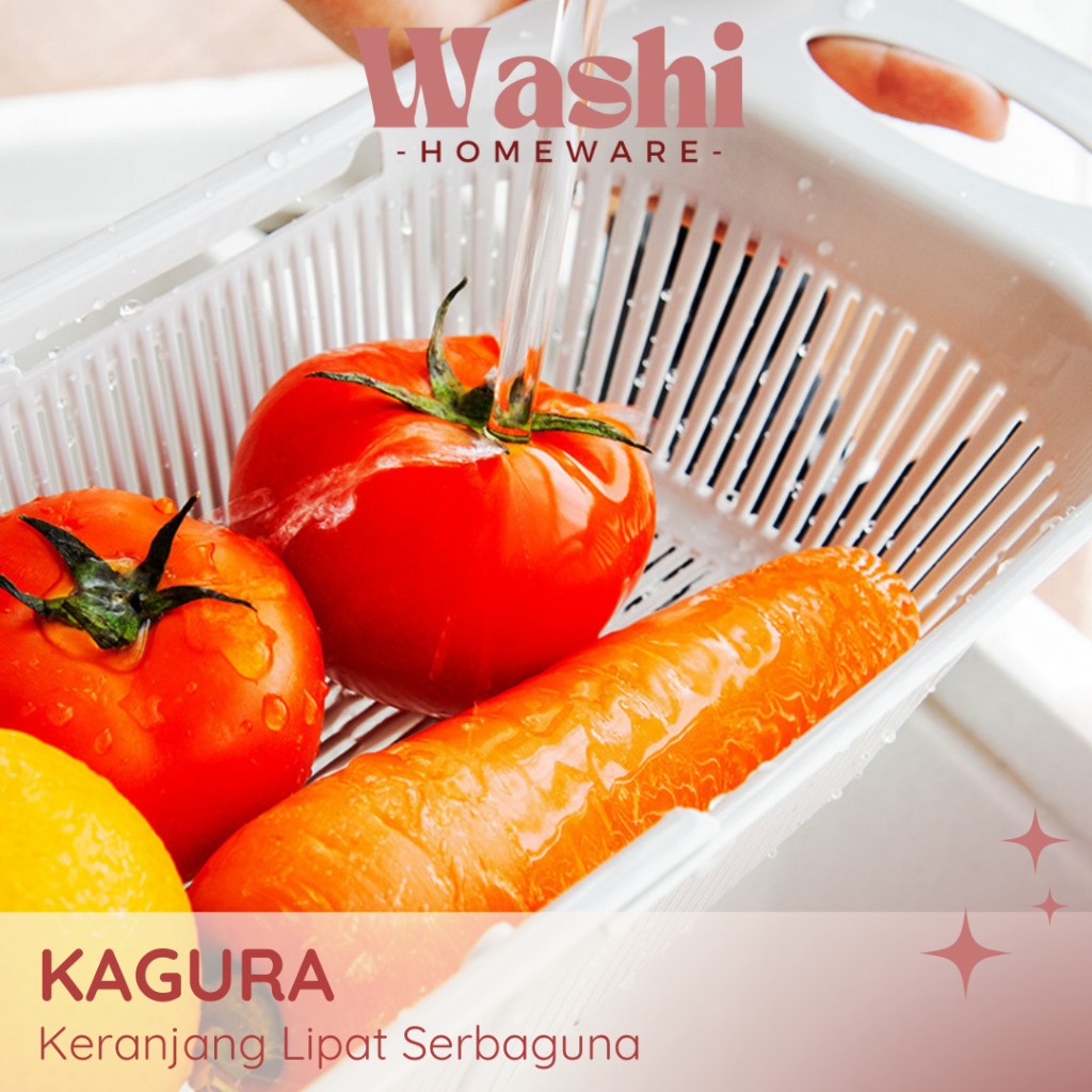 Jual WASHI - KAGURA Pencuci dan Peniris Sayur Dan Buah Mudah Wadah ...