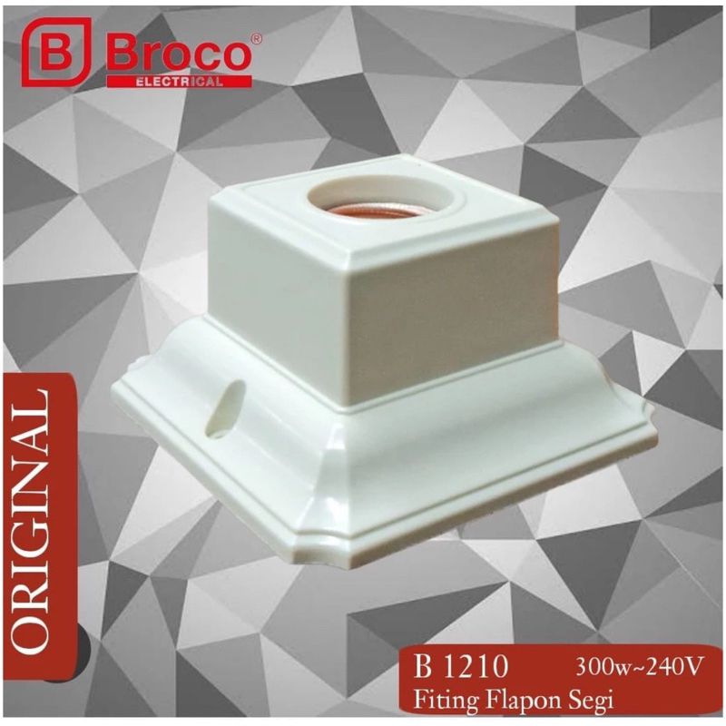Jual BROCO Fitting Plafon Segi Broco / Fitting Lampu Broco | Shopee ...