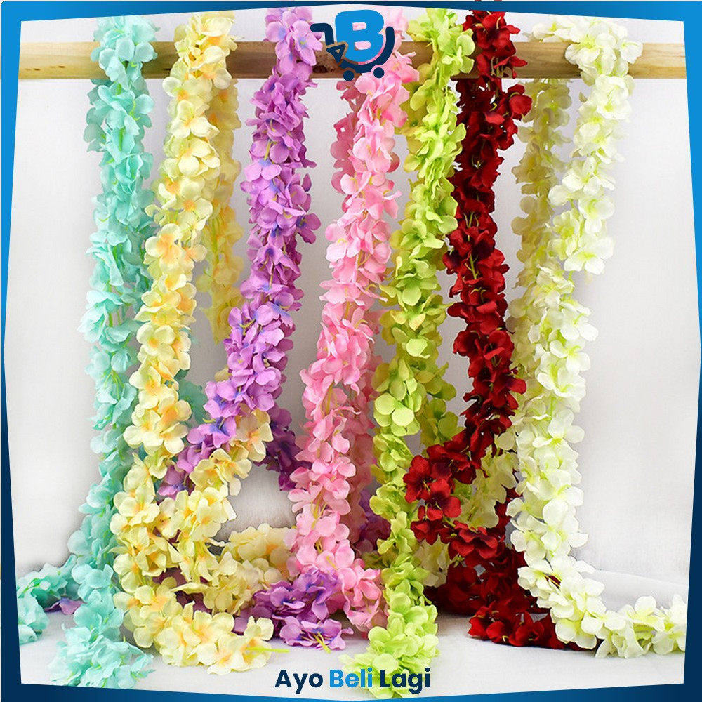 Jual Bunga Juntai Artificial Dekorasi Wedding Bunga Plastik Multifungsi ...