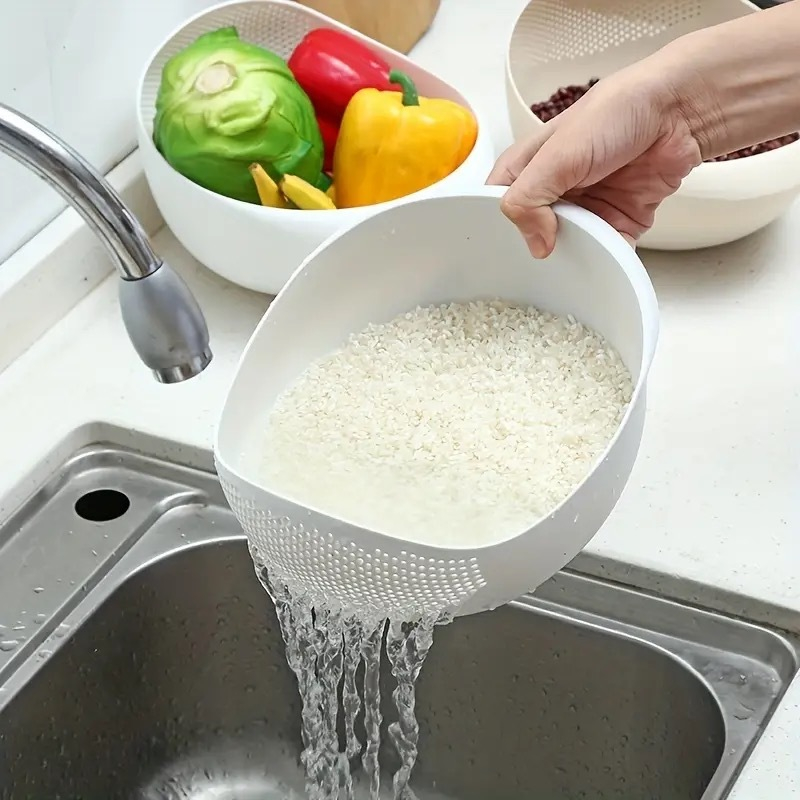 Jual E32 - Wadah Cuci Beras / Wadah Cuci Buah Dan Sayuran / Baskom Cuci ...