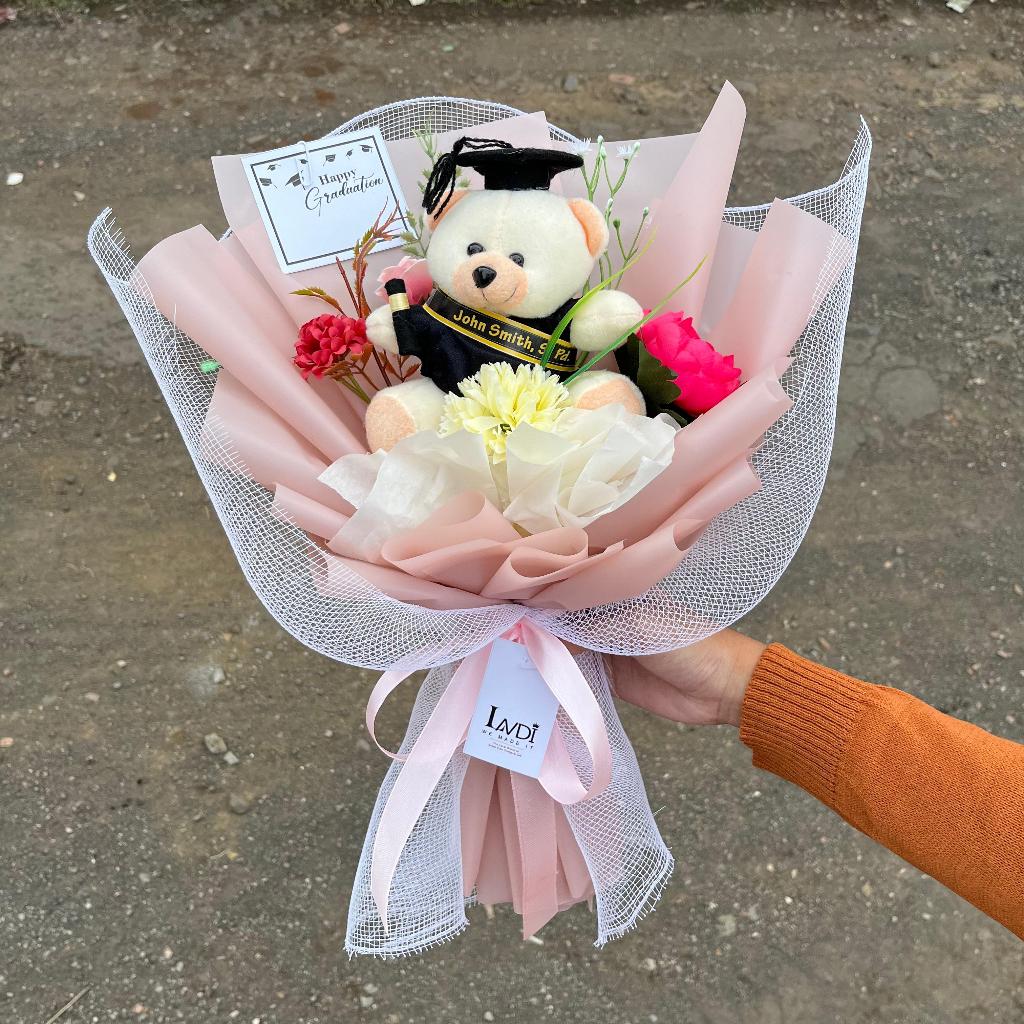 Jual BUKET BONEKA WISUDA BUKET WISUDA BUCKET BUNGA PALSU BUKET HOLOGRAM ...