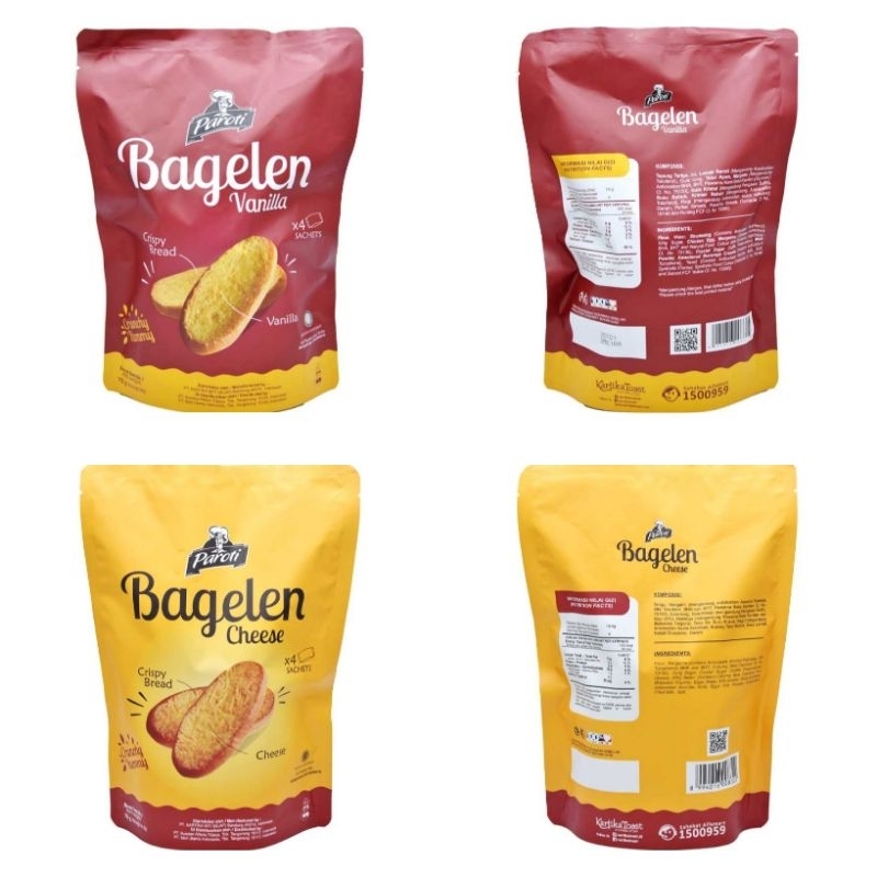 Jual Paroti Roti Bagelen Vanila 72 Gram dan Cheese 78 Gram Expired Date ...