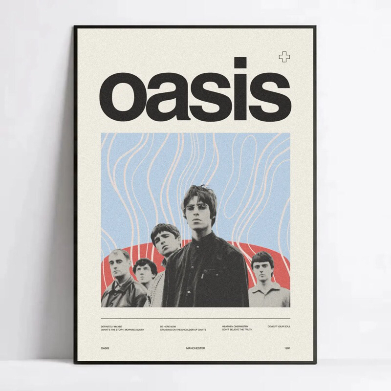 Jual OASIS - Discography Poster | Shopee Indonesia