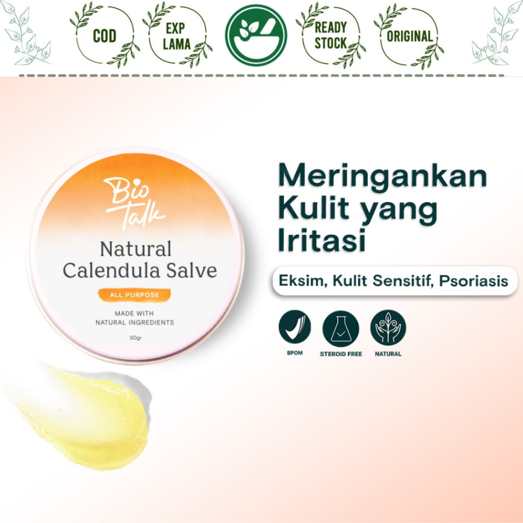 Jual BIOTALK NATURAL CALENDULA SALVE NO STEROID SALEP EKSIM PSORIASIS ...