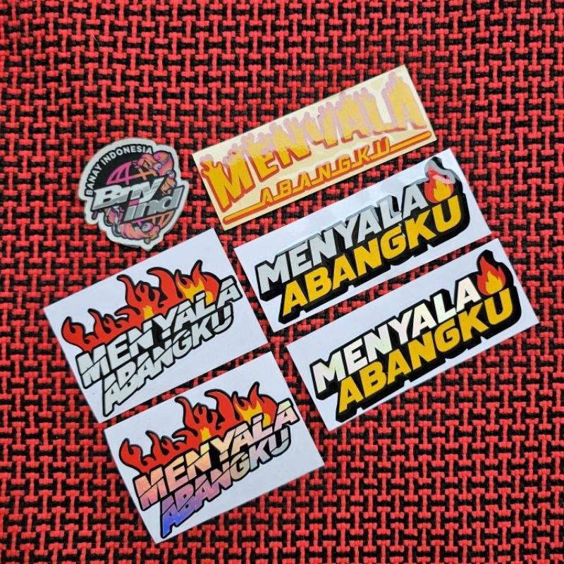 Jual Sticker Stiker Menyala Abangku Cutting | Shopee Indonesia