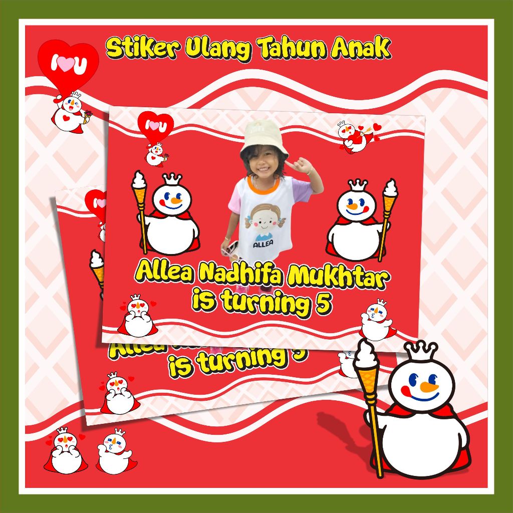 Jual Stiker Ulang Tahun Anak Sticker Birthday Ultah Girl | Shopee Indonesia