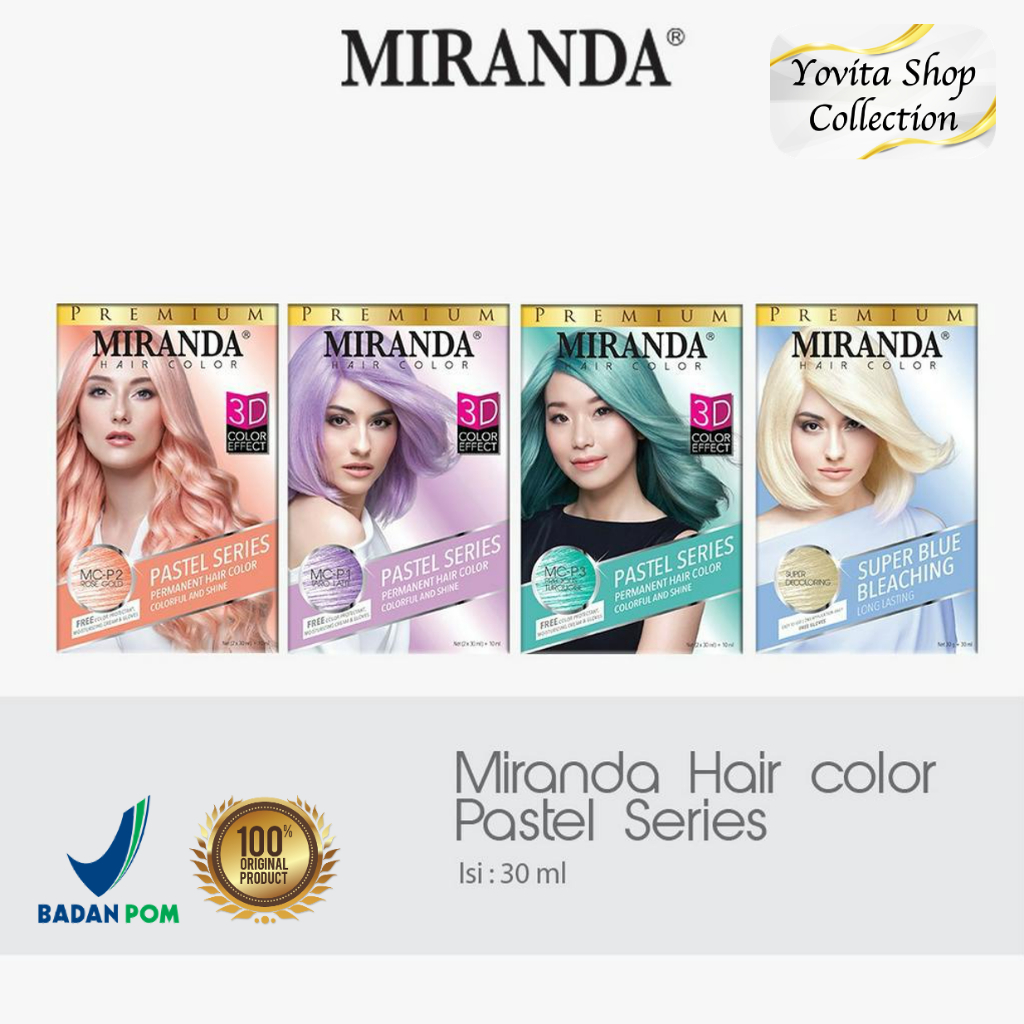 Jual MIRANDA Hair Color Pastel Series 30ml | Cat Rambut Miranda ...