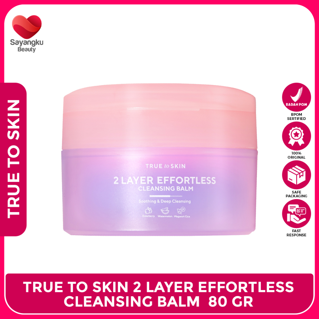 Jual TRUE TO SKIN x YUPI 2 Layer Effortless Cleansing Balm 80 g ...