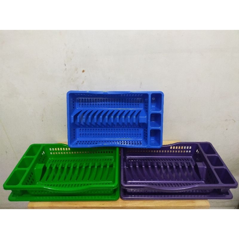 Jual Rak Piring Plastik Meja / Rak Piring Alas Nampan / Tempat Piring ...