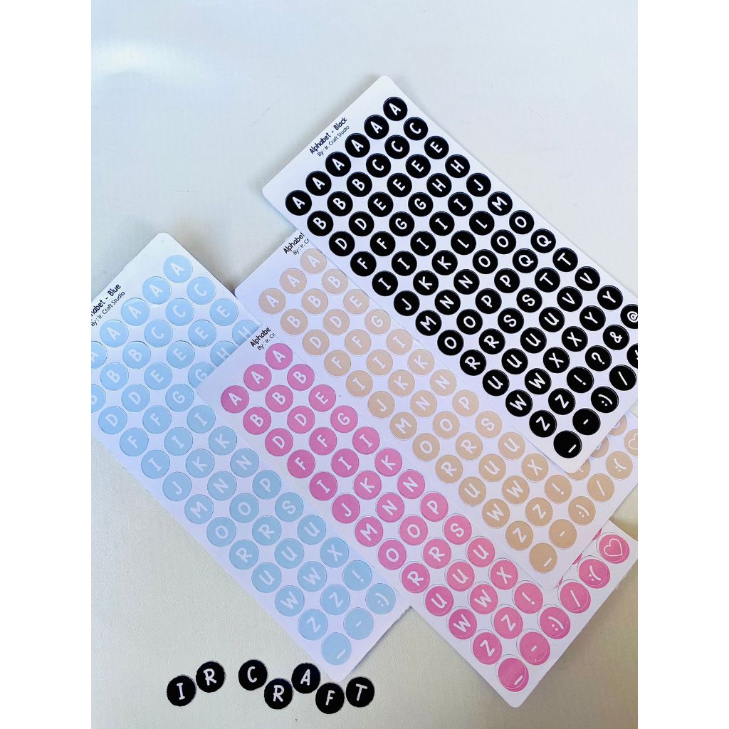 Jual STIKER HURUF DECO ALPHABET | STICKER ALPHABET | STICKER JURNAL ...