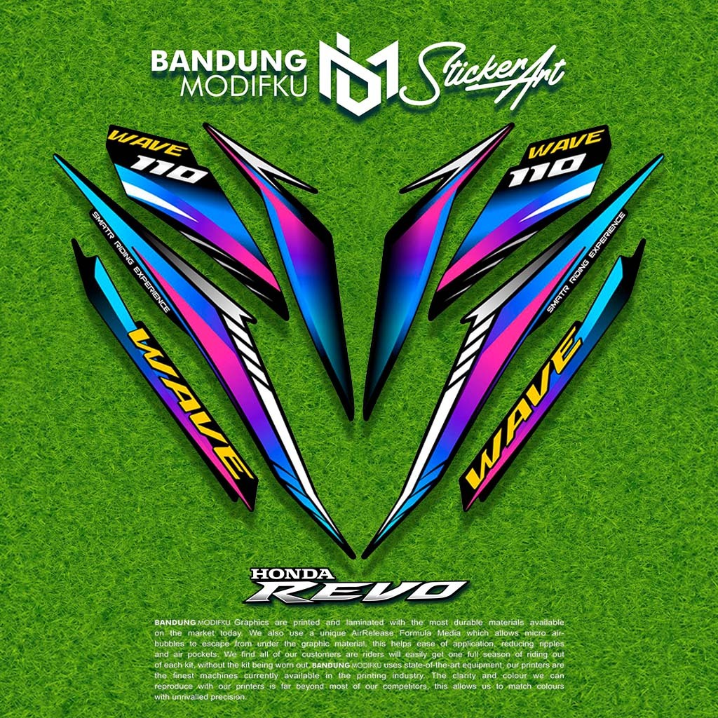 Jual STRIPING ABSOLUTE REVO 110 CW MOTIF 5 / STICKER ABSOLUTE REVO 110 ...