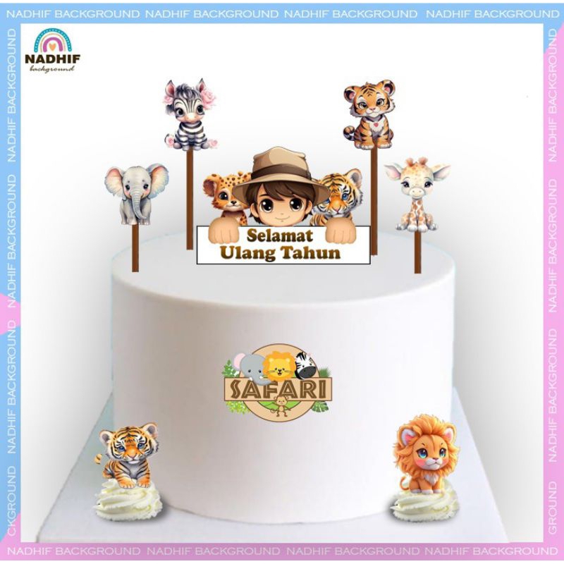 Jual TOPER CAKE KARAKTER ANIMAL HIASAN TUSUK KUE ULANG TAHUN | Shopee Indonesia