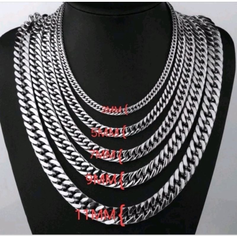 Jual KALUNG TITANIUM RANTAI SILVER PRIA MODEL JUMBO/BESAR | Shopee ...