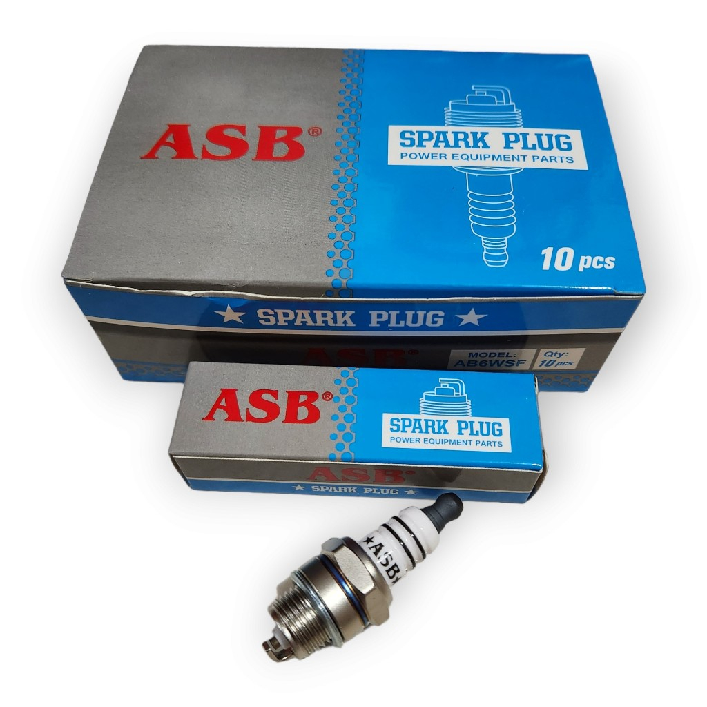 Jual Busi Mesin Potong Rumput 2 Tak Busi Drat Pendek ASB AB6WSF Busi ...