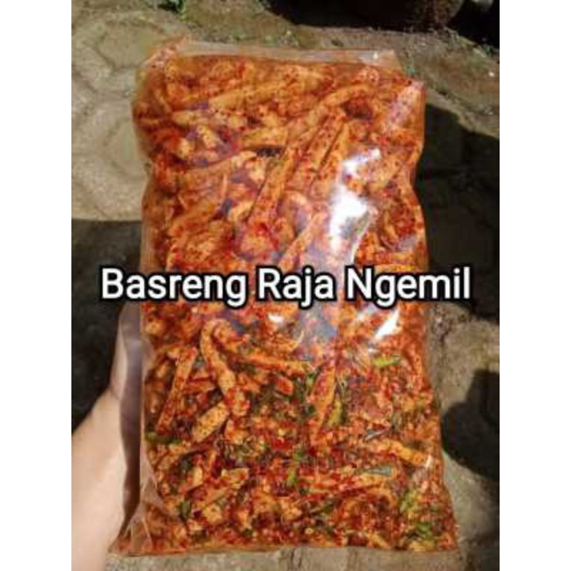 Jual Basreng pedas daun jeruk / basreng original daun jeruk / basreng ...