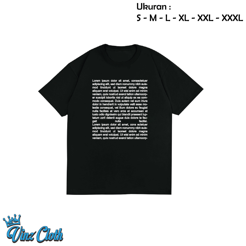 Jual Baju Kaos TShirt Lorem Ipsum Dolor Sit Amet - Kaos Programmer Lucu ...