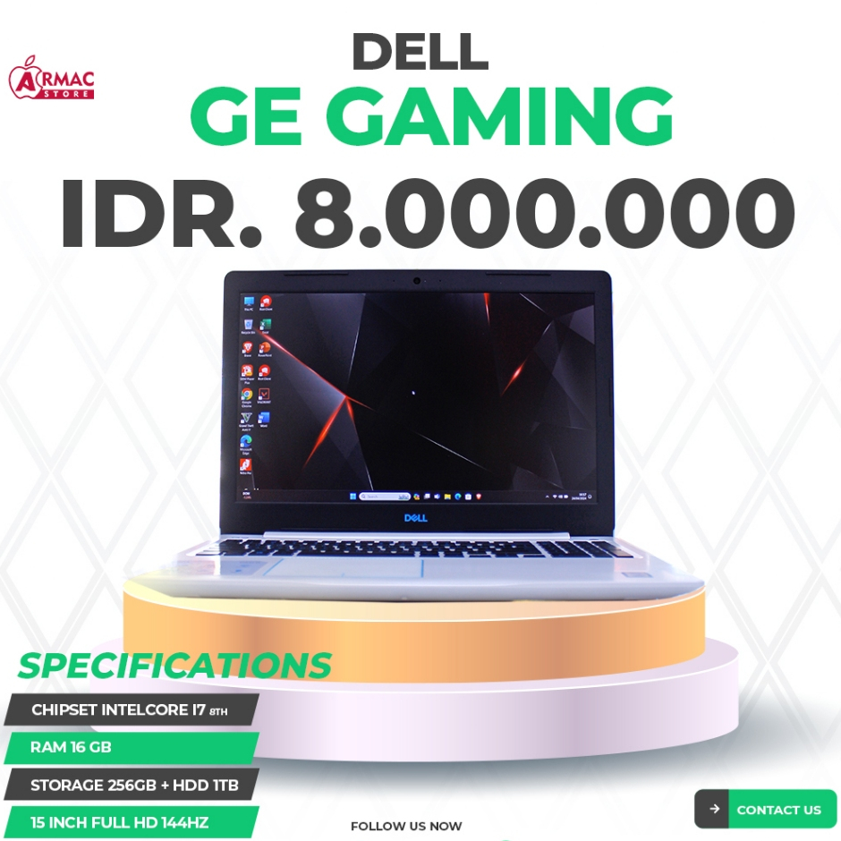Jual Dell GE Gaming 15 INCH i7 16GB/256GB/1TB | Shopee Indonesia
