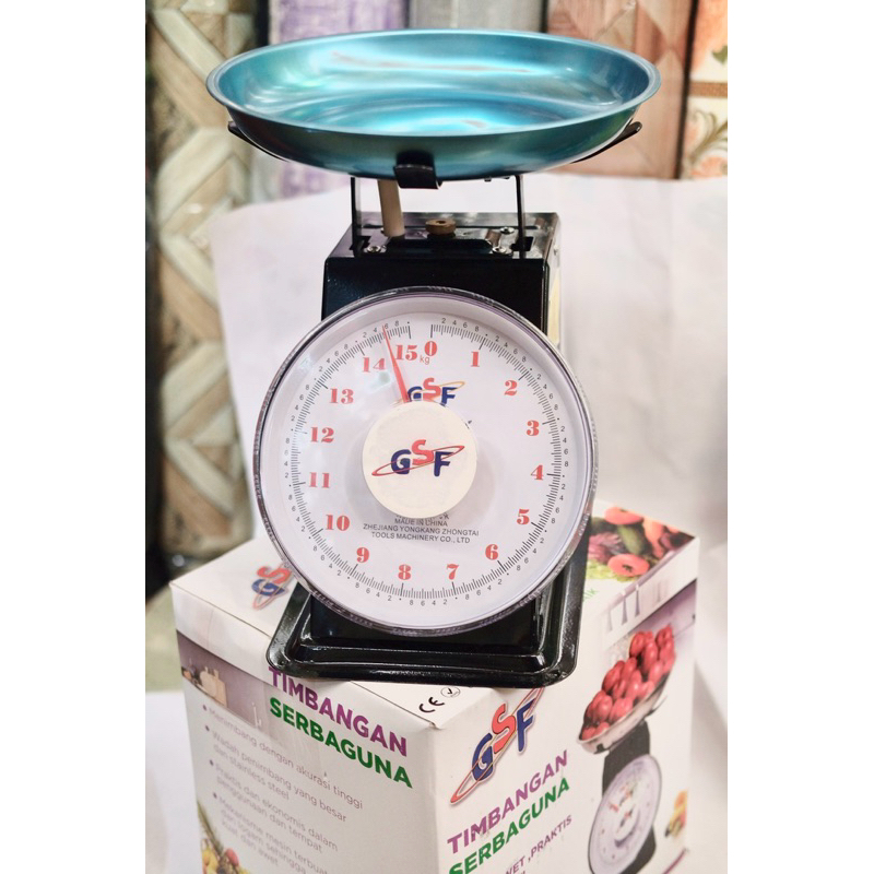 Jual Timbangan GSF 15kg/ Timbangan buah 5Kg 10kg 15kg 20kg | Shopee ...