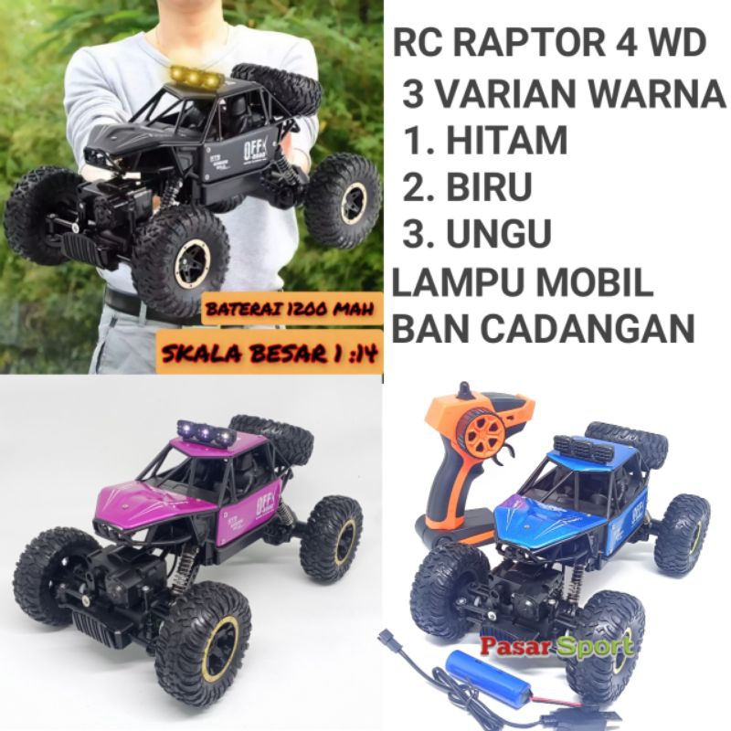 Jual Mainan Mobil Remote Control Besar OffRoad 4 WD Body Metal Mobil Remot Kontrol Murah ...