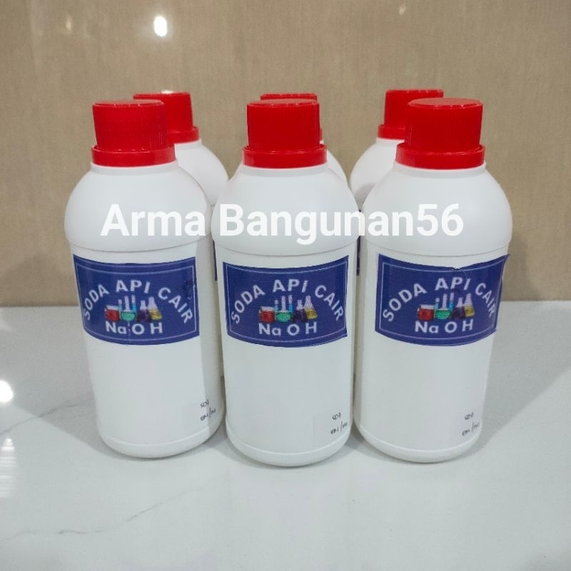 Jual Soda Api Cair NaOH 500 Gram / Caustic Soda Cair / Soda Api Botol ...