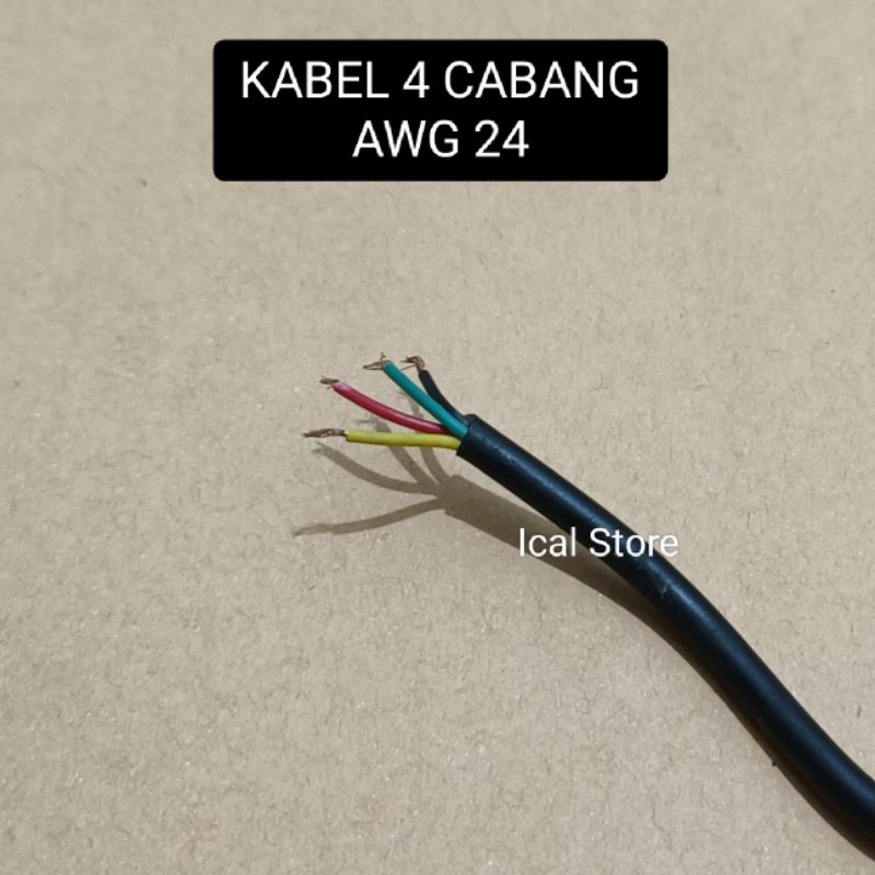 Jual Kabel AWG 24 Cabang 4 Jalur dengan Selongsong Ecer 1 Meter ...