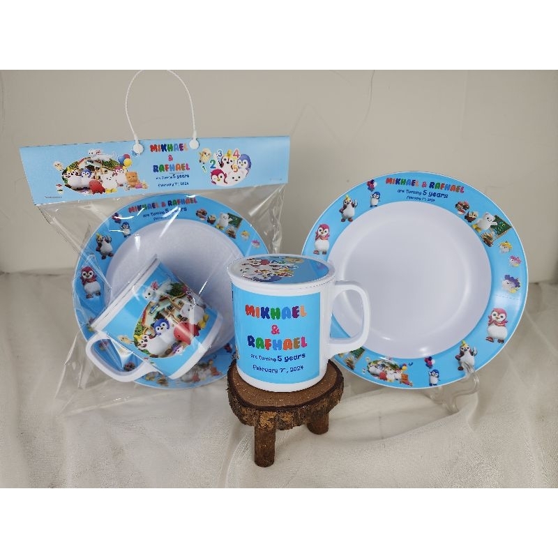 Jual mug + piring melamin pack plastik - min 24pcs | Shopee Indonesia