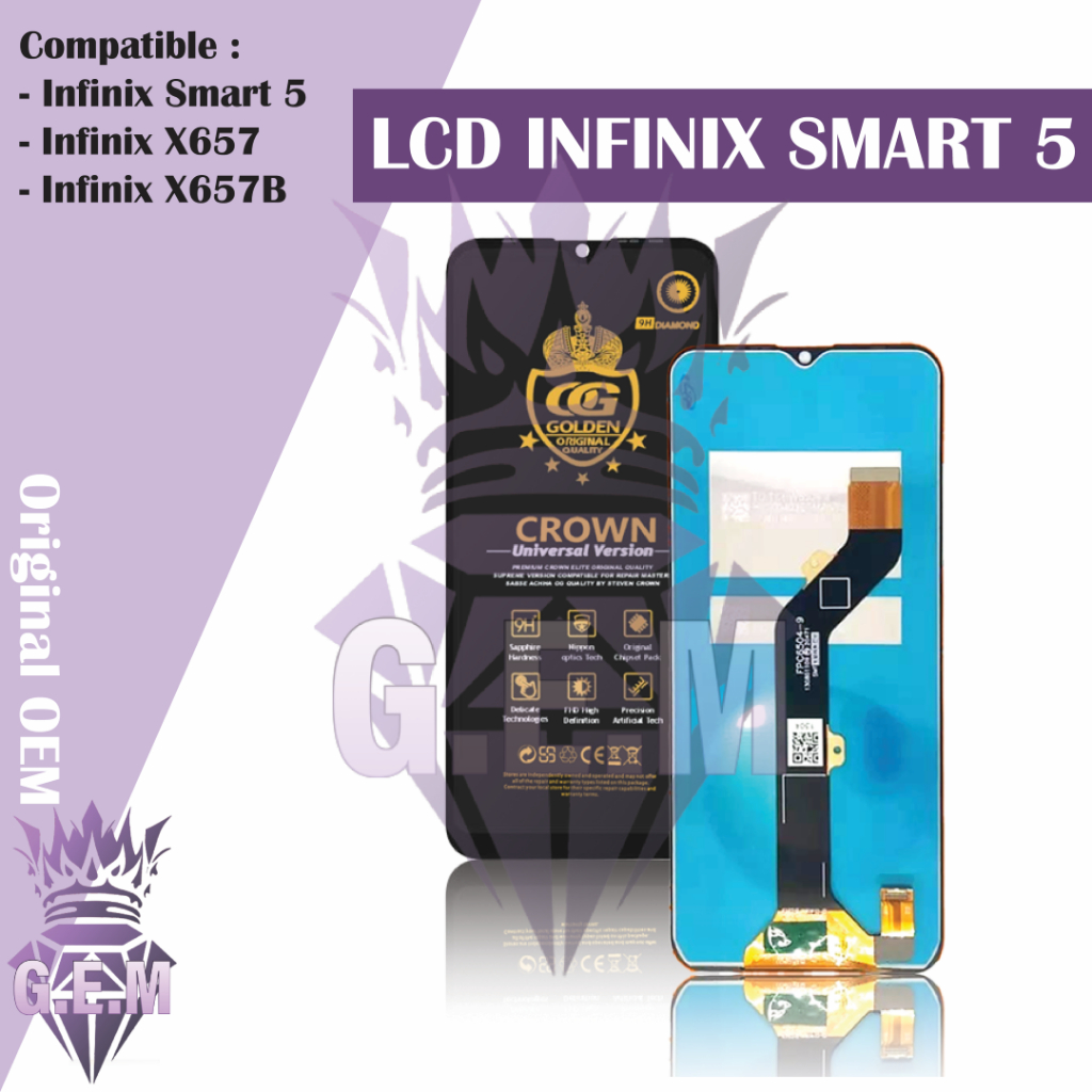 Jual LCD INFINIX X657/ X657B/ SMART 5/ INFINIX ITEL VISION 1 PLUS / VISION 1 PRO / L6501 / L6502 ...