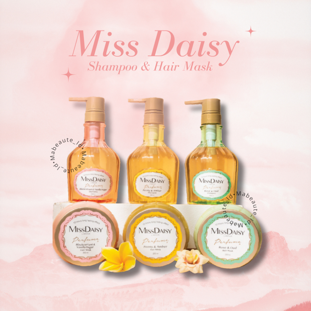 Jual Miss Daisy French Perfume Shampoo & Hair Mask Peony & Amber Blackcurrant & Vanilla sugar ...