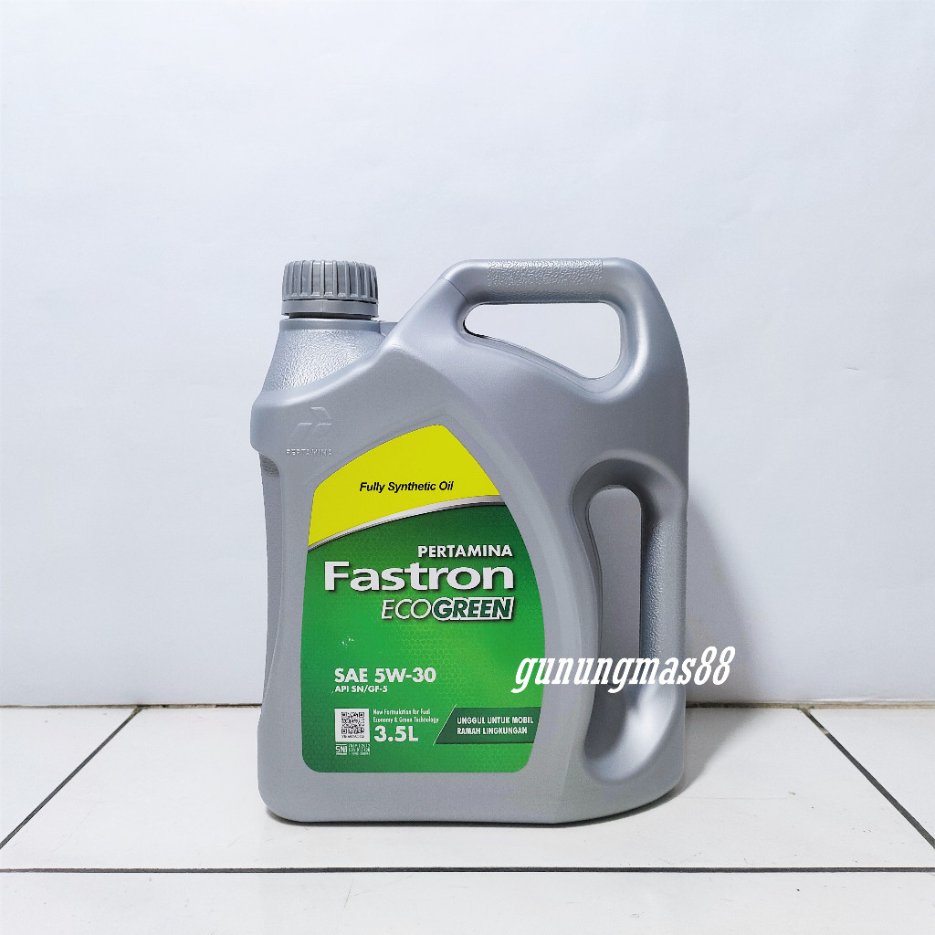 Jual Oli Mesin Mobil Fastron ECO Green SAE 5W-30 Fully Synthetic 3.5L ...