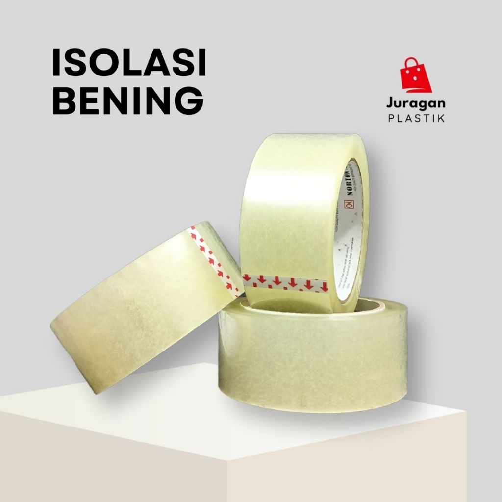 Jual Isolasi / Lakban 45mm (Bening dan Coklat ) | Shopee Indonesia