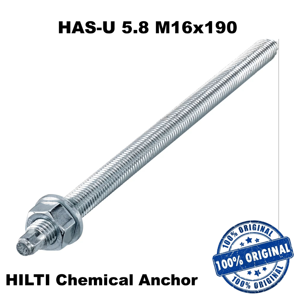 Jual Angkur HILTI HAS-U 5.8 M16x190 | HILTI Chemical Angkur | Shopee ...