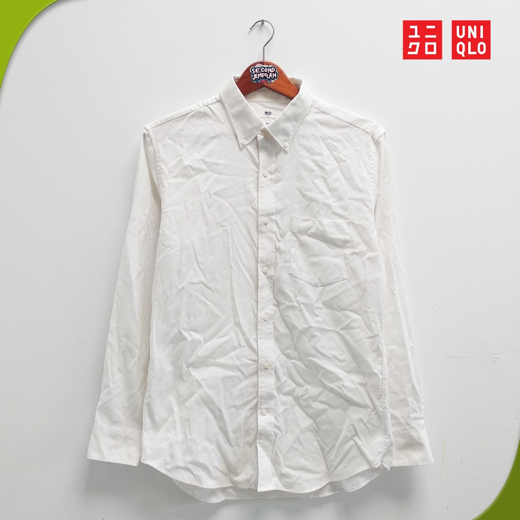 Jual kemeja uniqlo putih pria | Shopee Indonesia