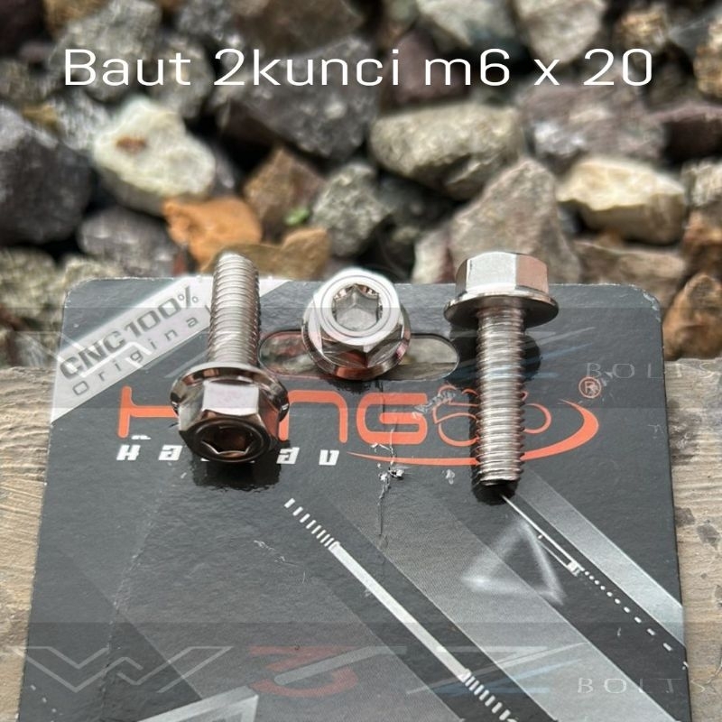 Jual Baut 10 2cm m6 x 20 probolt stainless drat 10 panjang 2cm harga satuan 2kunci | Shopee ...