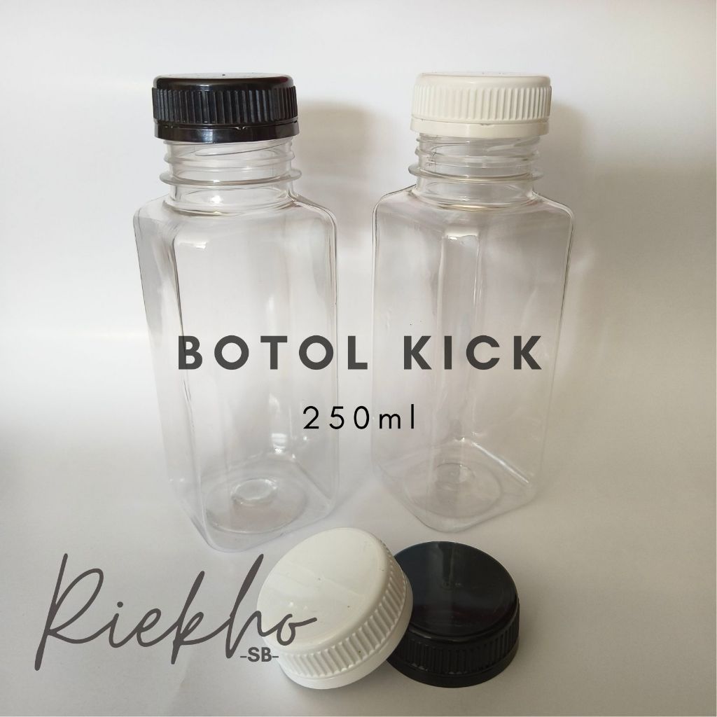 Jual [50 PCS] Botol Plastik KICK KALE Kotak 250 ML Botol PET (KHUSUS ...