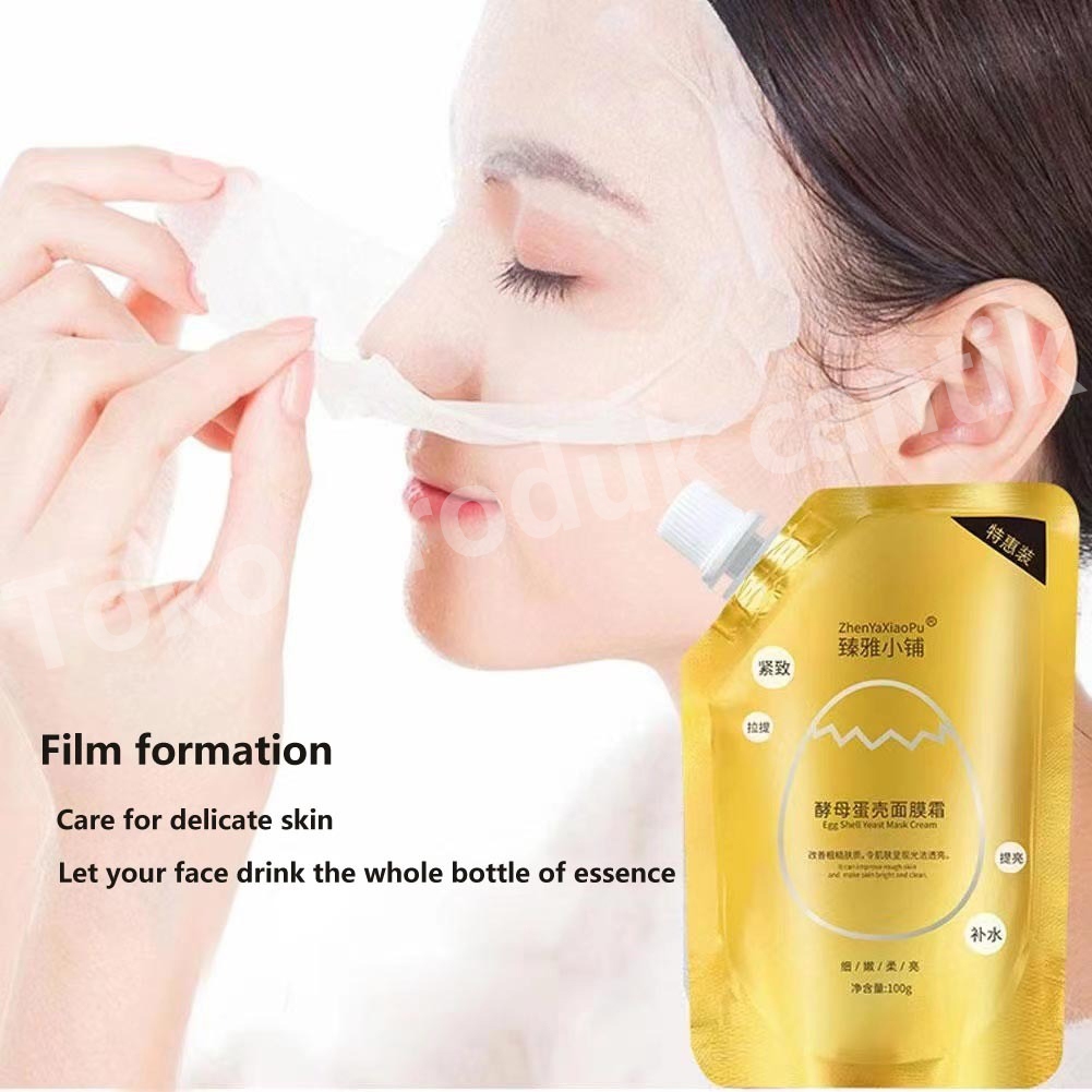 Jual Zhenya Small Shop Yeast Eggshell topeng wajah Cream Moisturizing ...