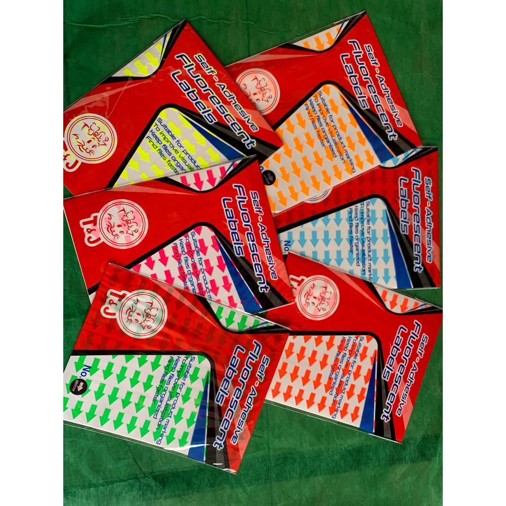 Jual sticker panah butterfly ( isi 5 lembar) ada 6 warna untuk inspeksi ...