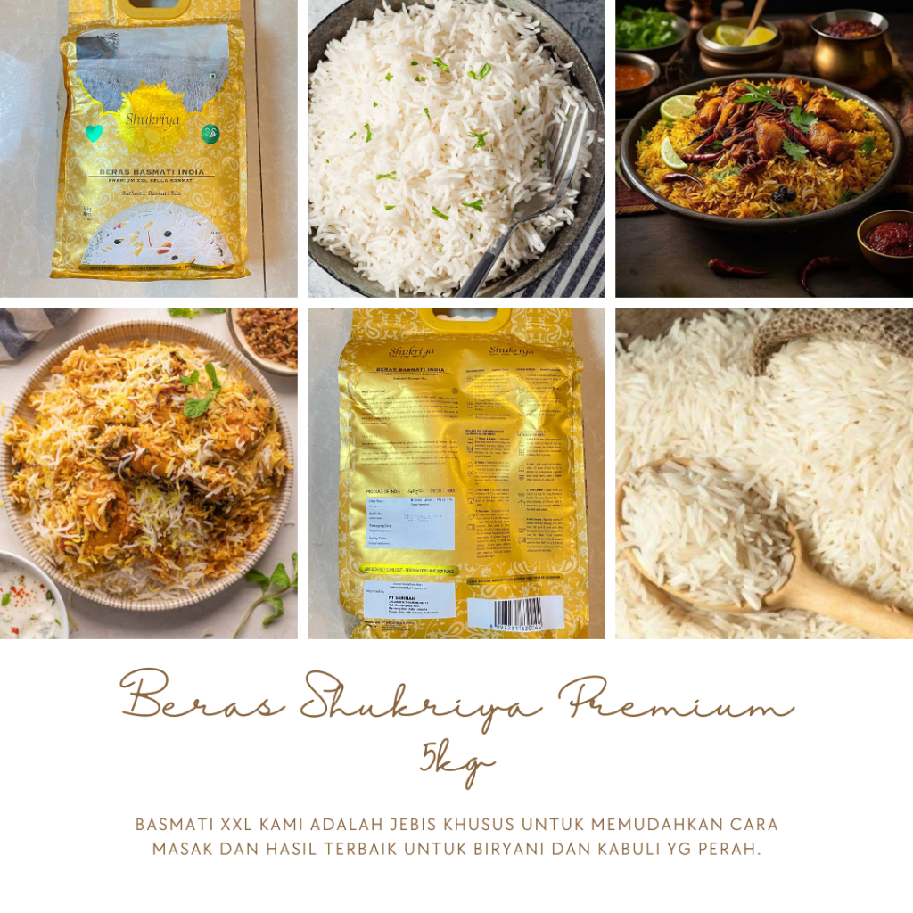 Jual BERAS SHUKRIYA 5KG \ PREMIUM SHUKRIYA XXL | SHUKRIYA XXL ...