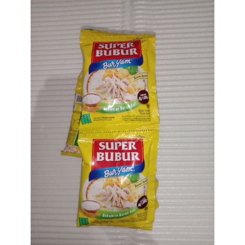 Jual SUPER BUBUR BURYAM RASA AYAM ISI 10 PCS @22GR | Shopee Indonesia