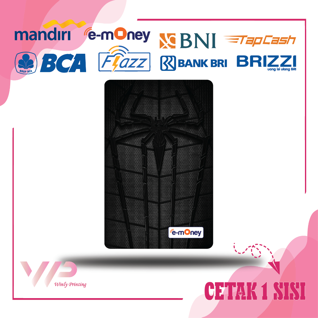 Jual KARTU EMONEY SUPERHERO SPIDERMAN E TOLL MANDIRI FLAZZ BCA GEN 2 BNI TAPCASH BRIZZI BRI - 1 ...