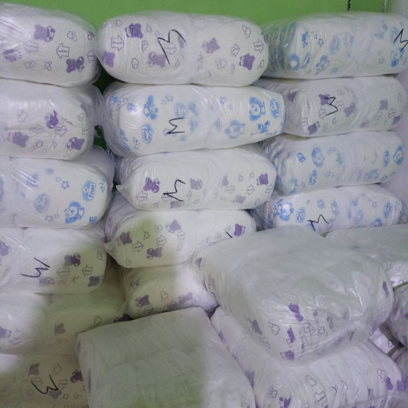 Jual Termurah!! pempers hanuka isi 50 / popok non kemasan isi 50 pcs ...