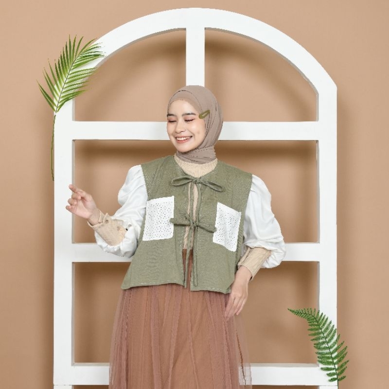 Jual Maoutfit - Lilu Vest Tops | Outer Tali | Vest Kekinian | Vest ...