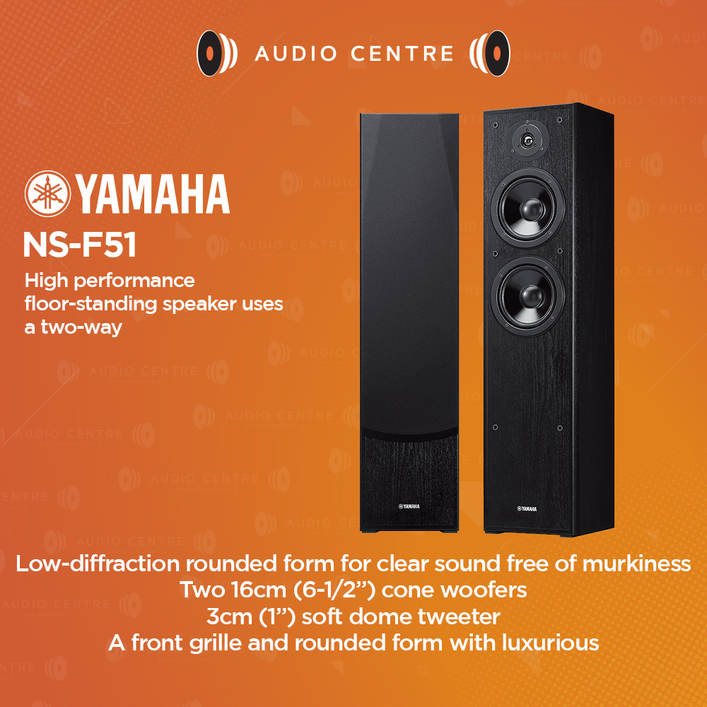 Jual Yamaha NS-F51 Floorstanding Speaker ( Black ) | Shopee Indonesia
