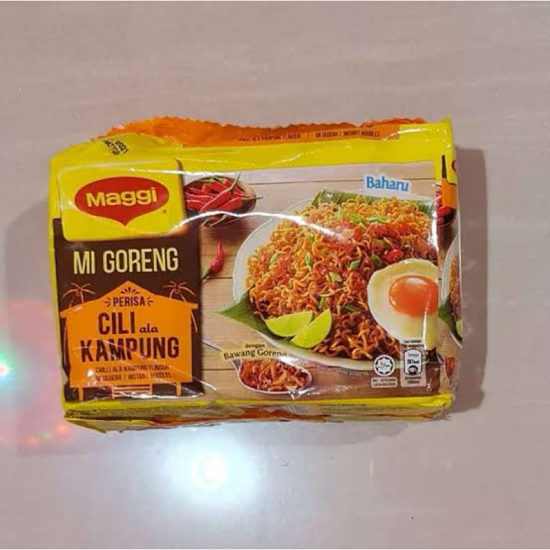 Jual Maggi Instant Noodles Mi Mie Goreng Cili Ala Kampung 5 x 75 Gram ...