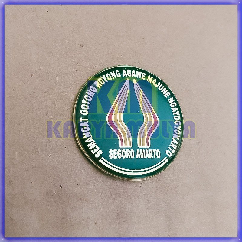 Jual Pin Lencana Logo Segoro Amarto PNS ASN Yogyakarta P3K DIY Pengait ...