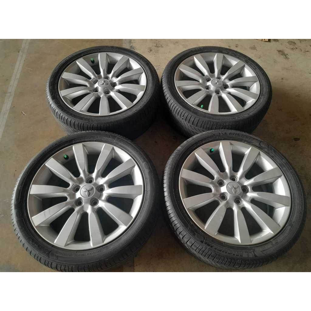 Jual VELG MOBIL BEKAS OEM LANCER R18X7 5X114 BAN BONUS 225 45R18 ...