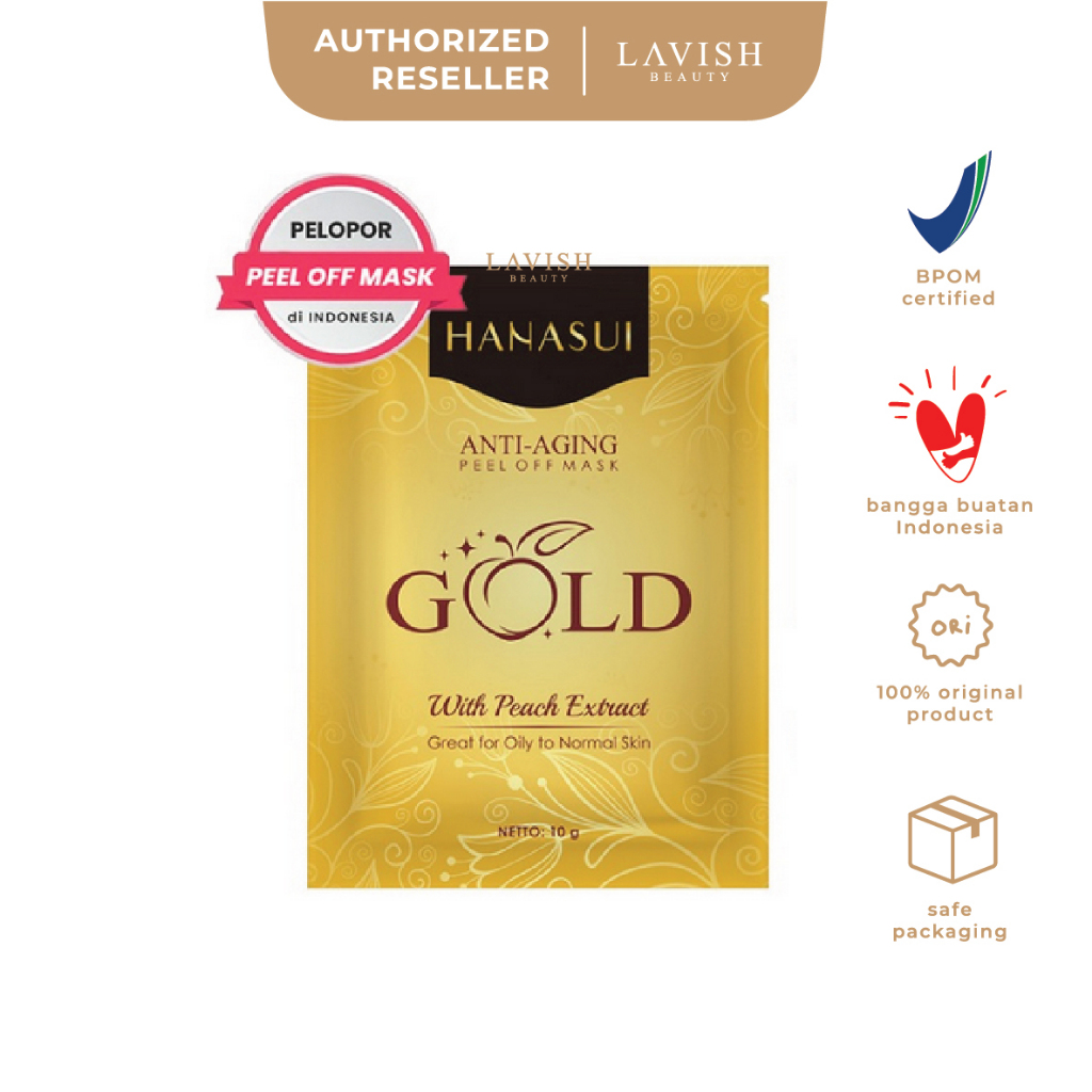 Jual HANASUI Anti-Aging Peel Off Mask with Peach Extract (10gr ...