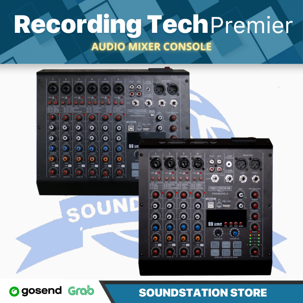 Jual RECORDING TECH PREMIERE-4 Audio Mixer Console | Shopee Indonesia