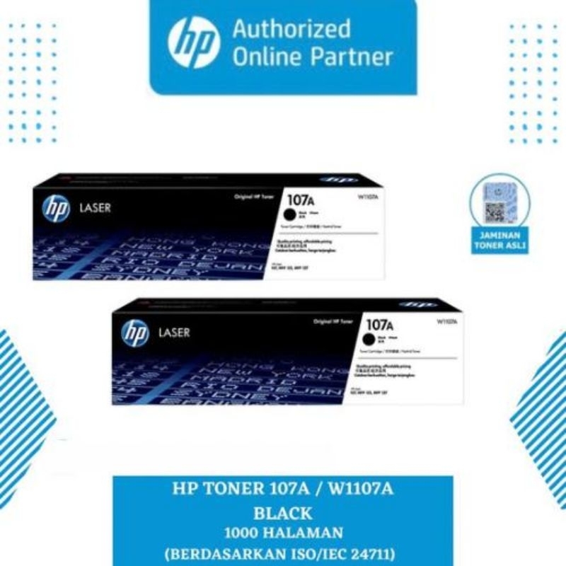 Jual Toner hp laserjet 107A W1107A black catridge | Shopee Indonesia